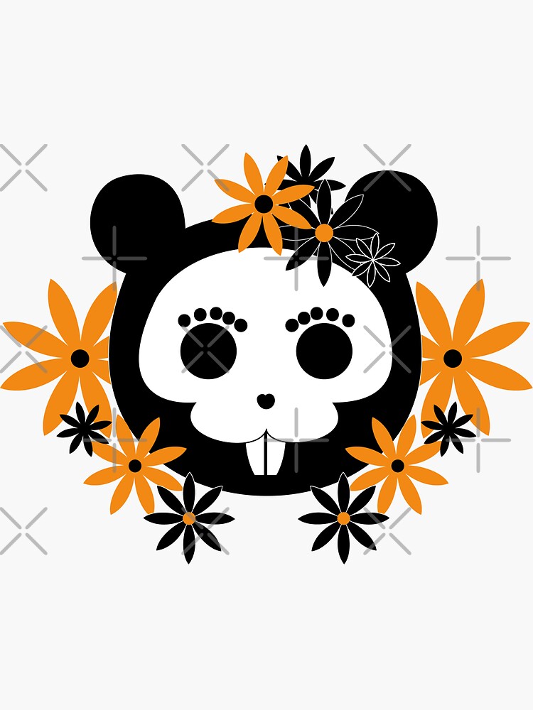 "Day of the Dead Hamster" Sticker for Sale by StudioCLT | Redbubble