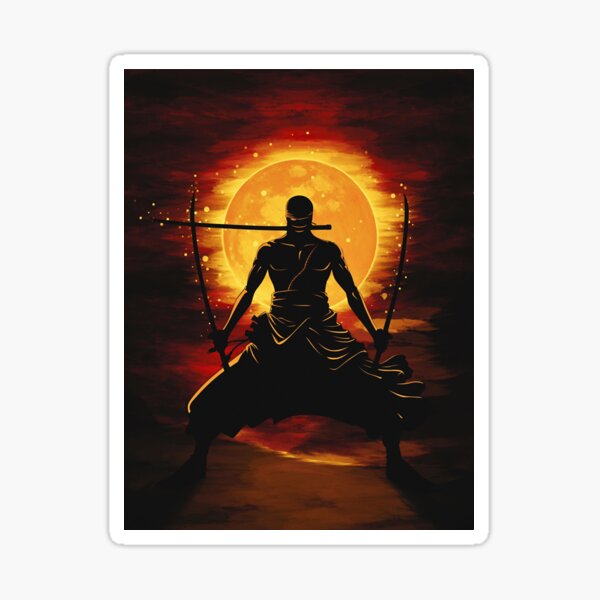 "Roronoa Zorro " Sticker for Sale by Geekissh | Redbubble
