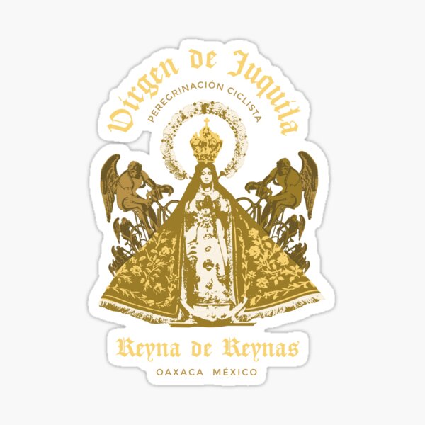 Pegatina «Virgen de Juquila - Peregrinación ciclista - Blanco» de ...