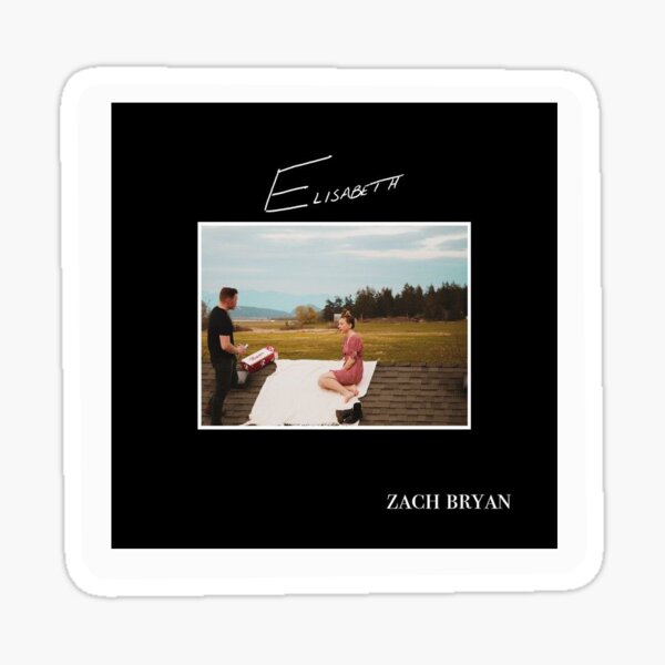 "Zach Bryan Elisabeth Album Cover " Sticker for Sale by itsmaddie02 | Redbubble