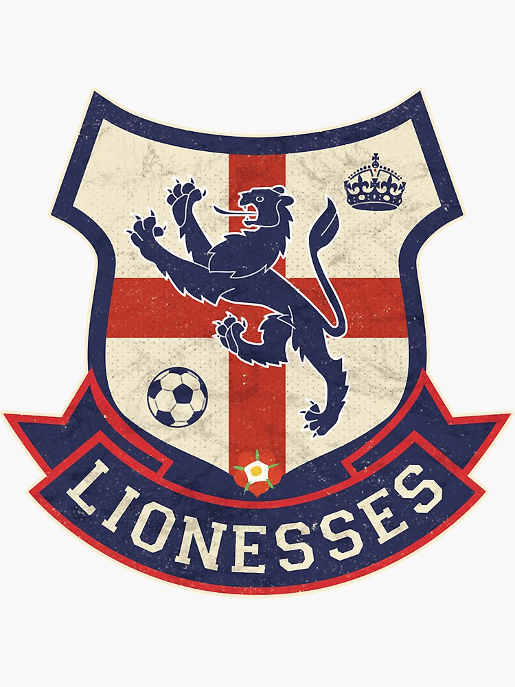 "England Lionesses Football Crest - WOSO" Sticker for Sale by TheSpor ...