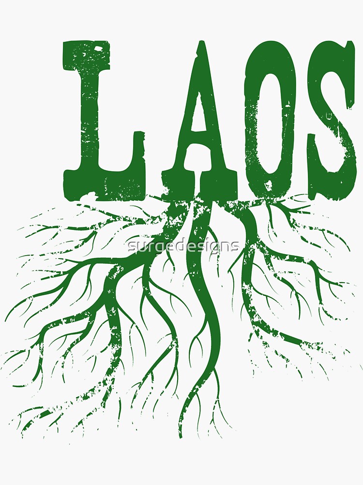"Laos Roots" Sticker for Sale by surgedesigns | Redbubble