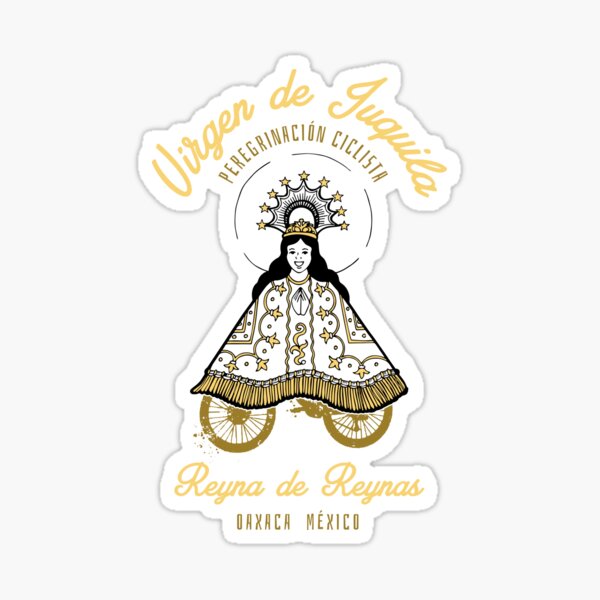 Pegatina «Virgen de Juquila - Peregrinación ciclista - Blanco» de ...