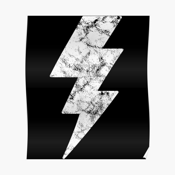 "Lightning Bolt Graphic" Poster for Sale by CarlosSolana | Redbubble