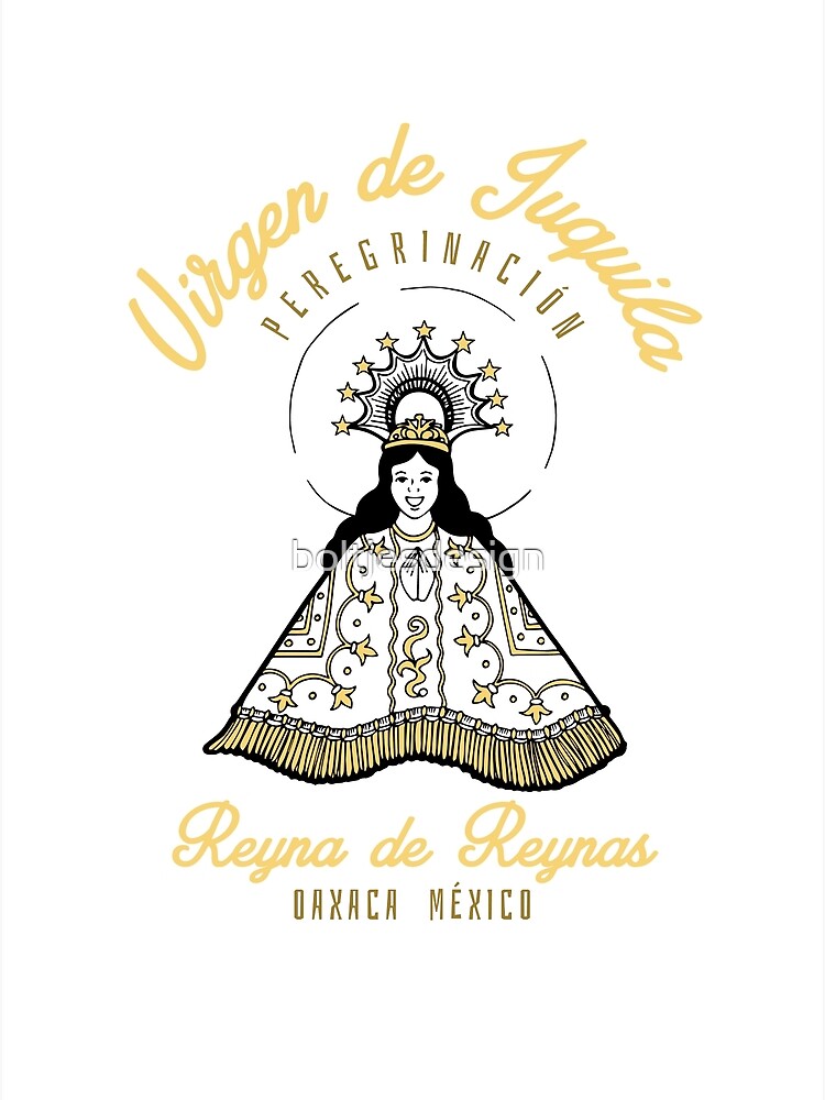 Póster for Sale con la obra «Virgen de Juquila - Peregrinación - Blanco ...