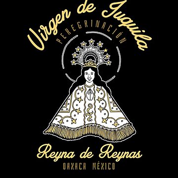 Póster for Sale con la obra «Virgen de Juquila - Peregrinación - Negro ...