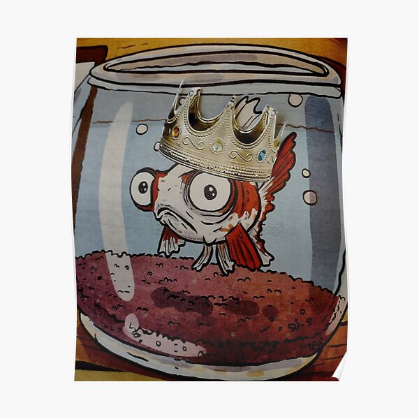 "Walter the Notorious Fish" Poster for Sale by Rawestcott | Redbubble