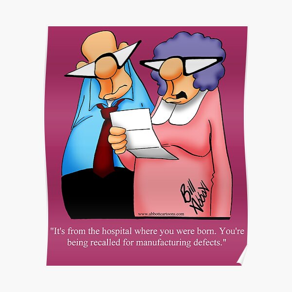 "Funny Spectickles Birthday Cartoon Humor" Poster for Sale by ...