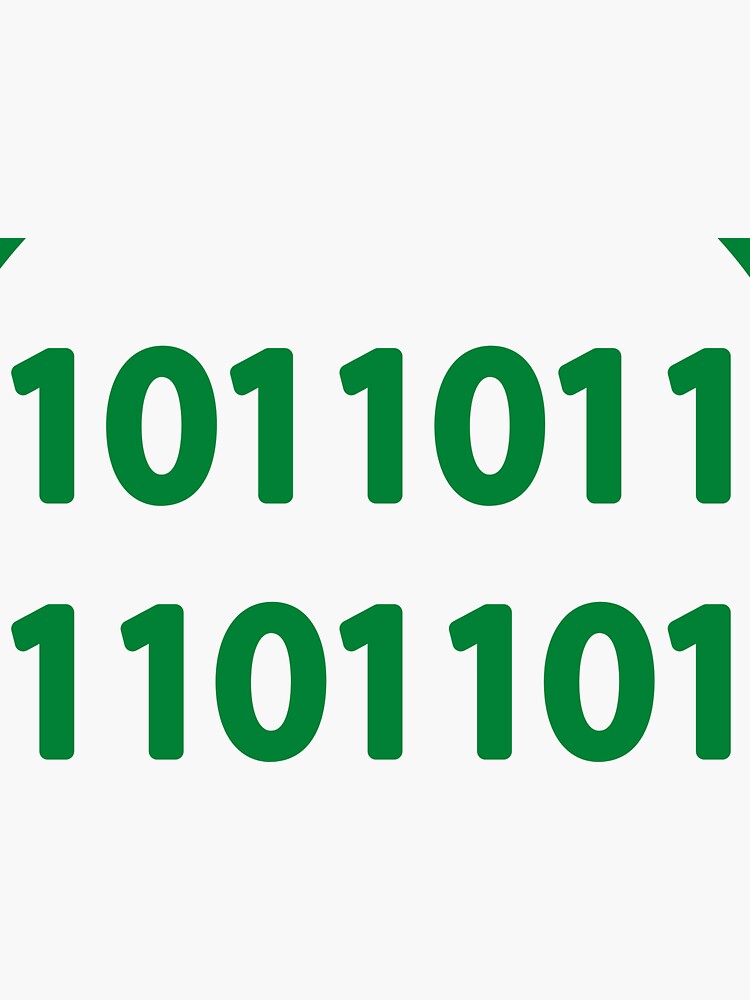 "Computer Binary Code Programmer" Sticker for Sale by auto9111111 | Redbubble