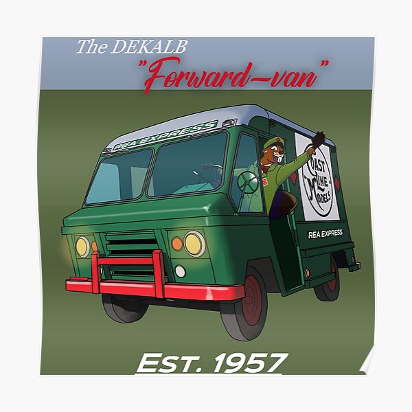 "Railway Express Agency Dekalb Forward-Van" Poster for Sale by ...