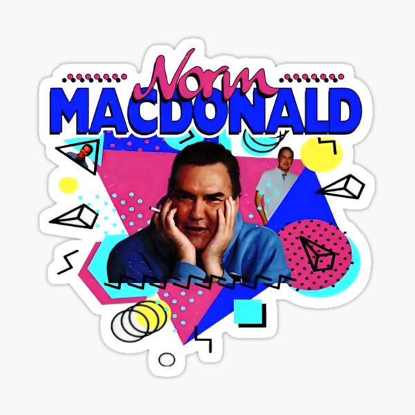 "Norm Macdonald colorful" Sticker for Sale by Svethindler | Redbubble