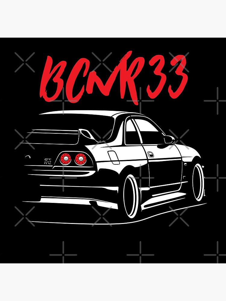 Lámina metálica «Nissan Skyline GT-R R33» de w1gger | Redbubble