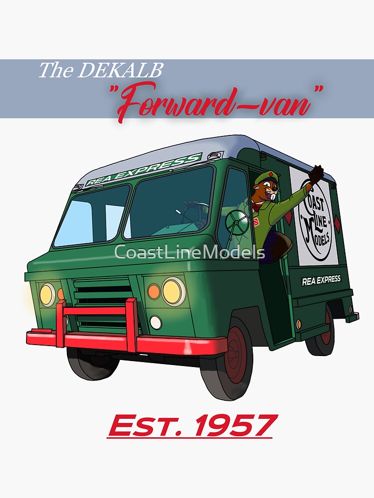 "Railway Express Agency Dekalb Forward-Van" Sticker for Sale by ...