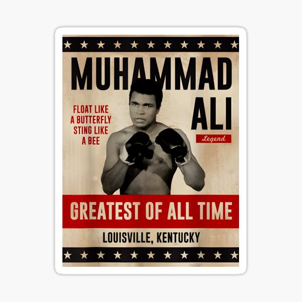 "Muhammad Ali retro 70s" Sticker for Sale by HansrgenBusst | Redbubble