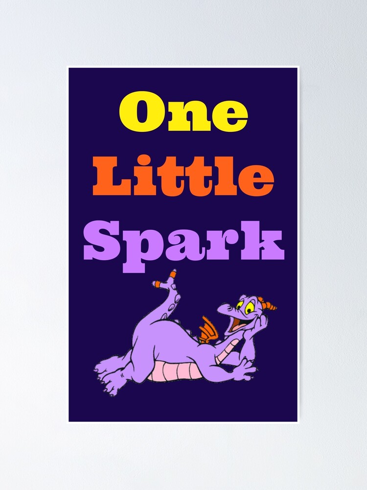 "Figment One Little Spark Laying Down" Poster by Slinky-Reebs | Redbubble
