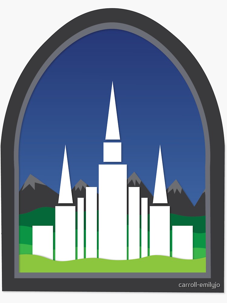 "LDS Temple" Sticker for Sale by carroll-emilyjo | Redbubble