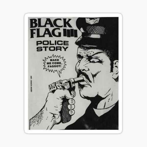 "Black*Flag Police Story Art Work vintage" Sticker for Sale by ...