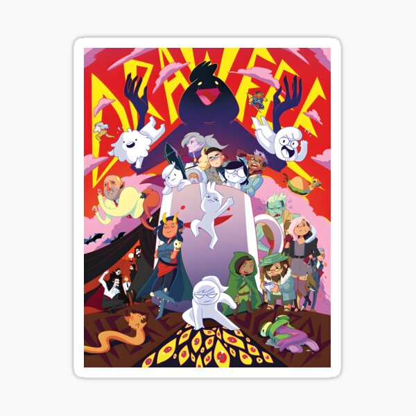 "Drawfee merch" Sticker for Sale by BernhardGri | Redbubble