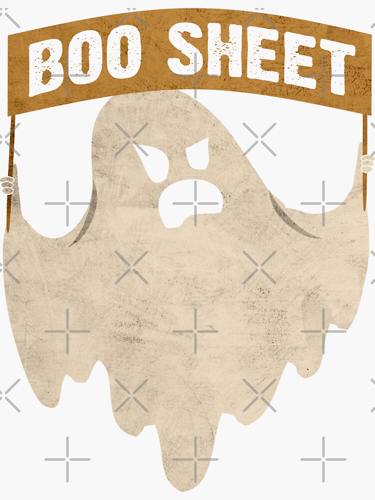 "Boo Sheet Ghost Halloween Costume Funny Ghost Pun" Sticker for Sale by ...