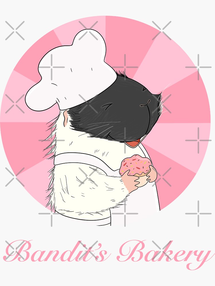 "Bandit's Bakery" Sticker for Sale by mondesign26 | Redbubble
