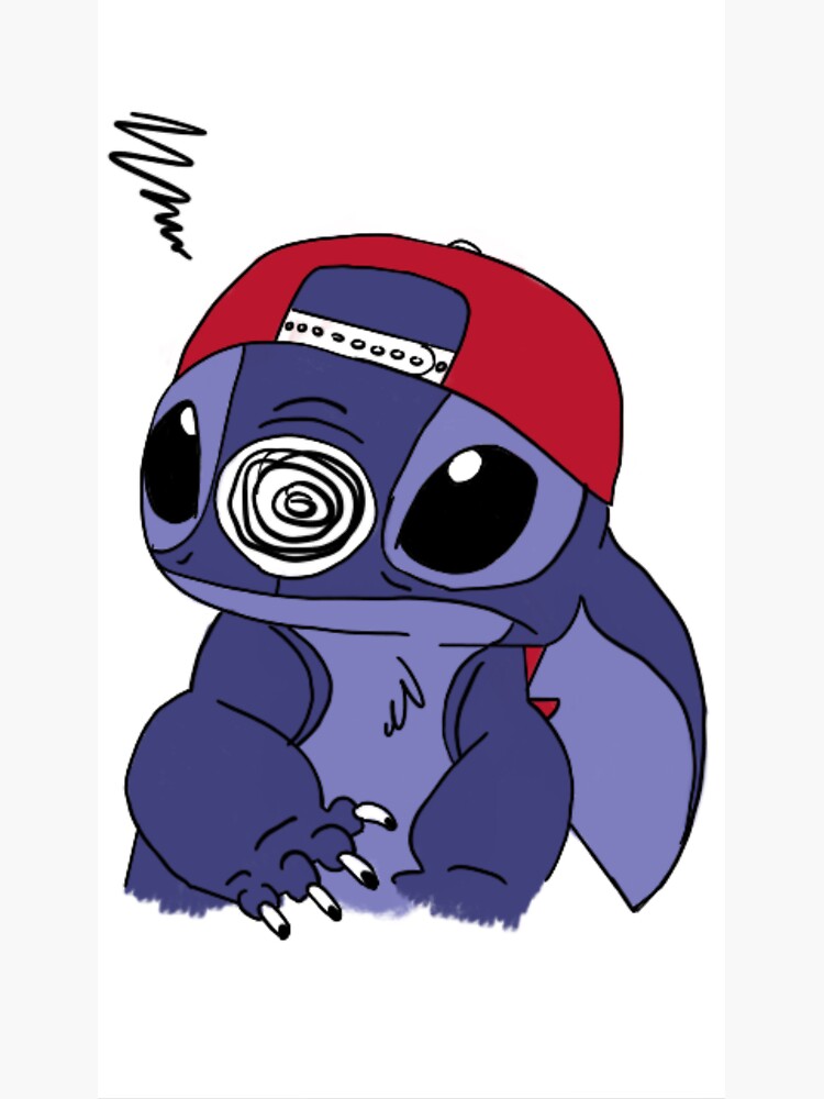 "Stitch’s swagger" Sticker for Sale by Dreamcav | Redbubble