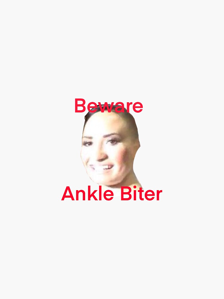 "Poot Lovato Ankle Biter" Sticker for Sale by SeaweedSalad3 | Redbubble
