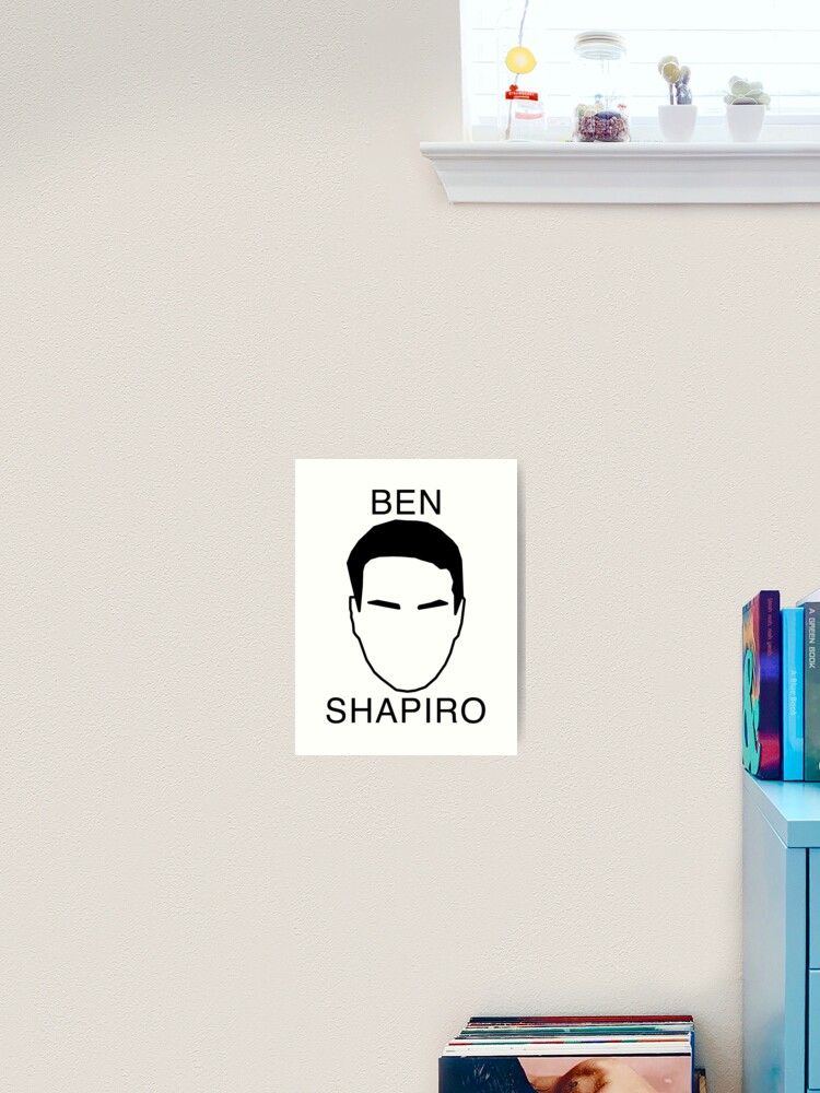 "Ben Shapiro Face & Eyebrows" Art Print for Sale by BenShapiroMemes ...