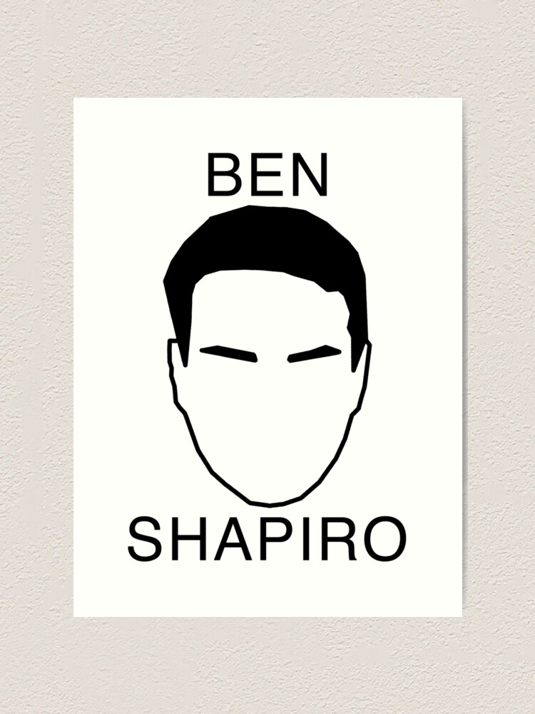 "Ben Shapiro Face & Eyebrows" Art Print for Sale by BenShapiroMemes ...