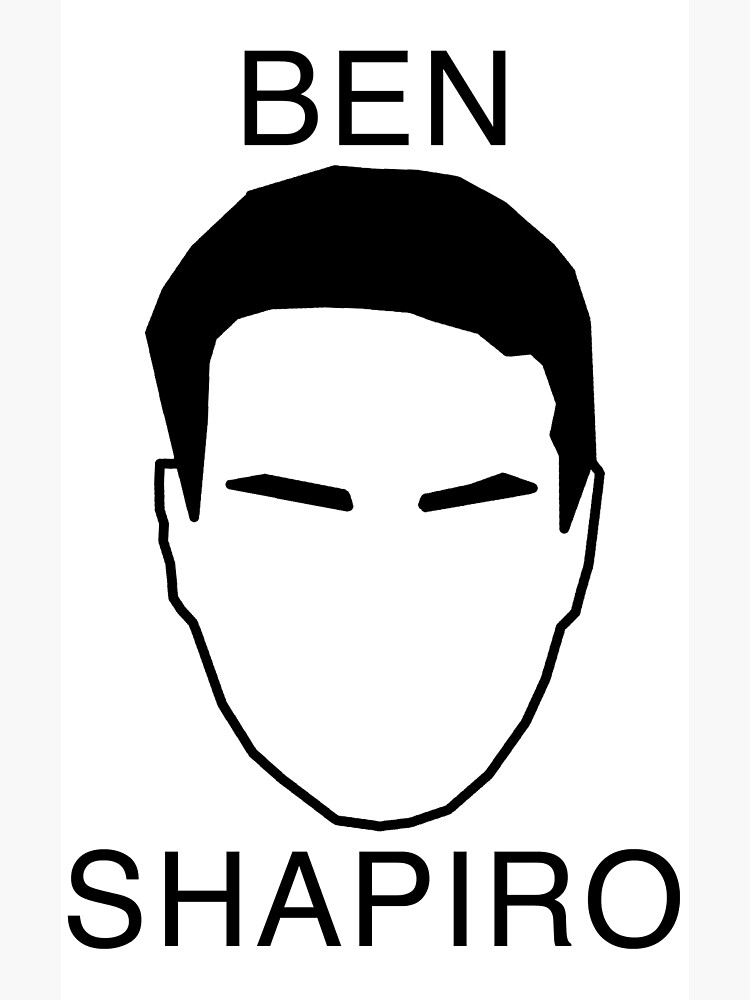 "Ben Shapiro Face & Eyebrows" Art Print for Sale by BenShapiroMemes ...