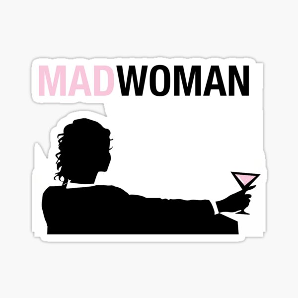 "Mad Woman" Sticker for Sale by metaminas | Redbubble