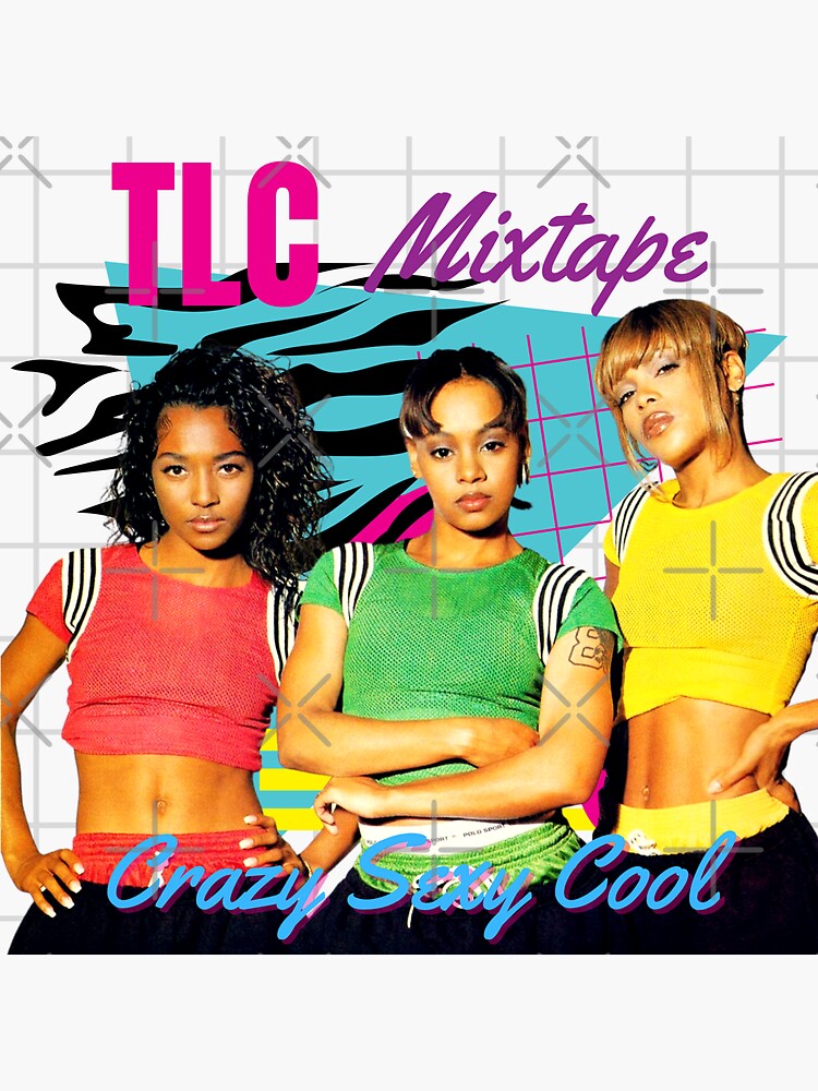 "TLC classic retro rnb group 90s bootleg" Sticker for Sale by ...