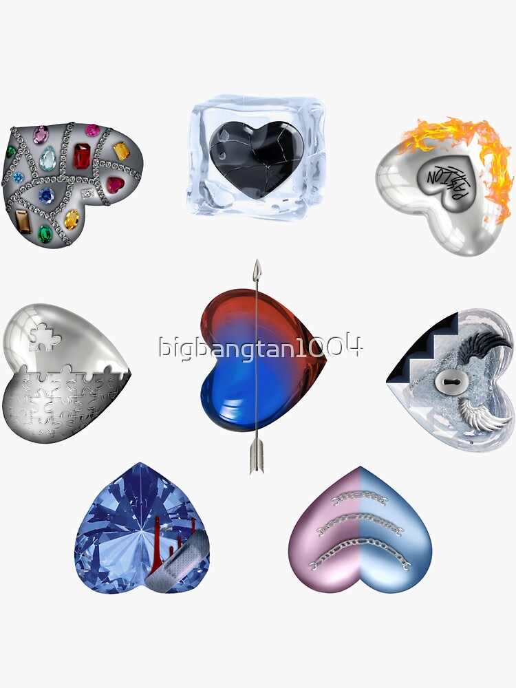 "All SKZ Maxident Hearts (Medium or Large Stickers/Magnets Only ...