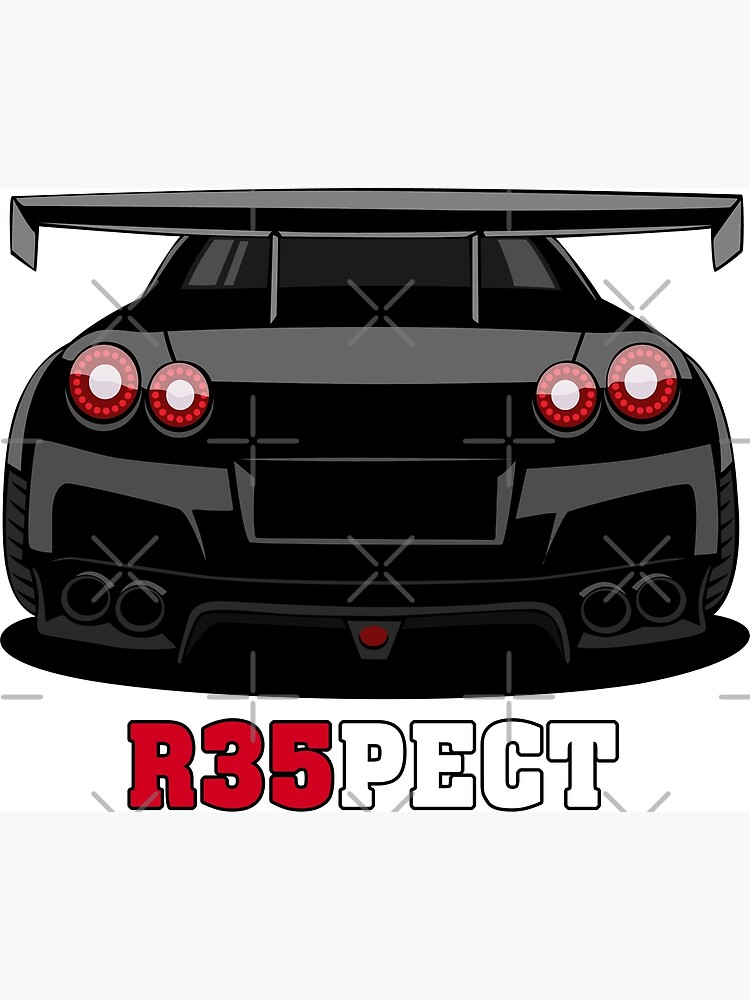 "Nissan GT-R R35" Art Print by w1gger | Redbubble