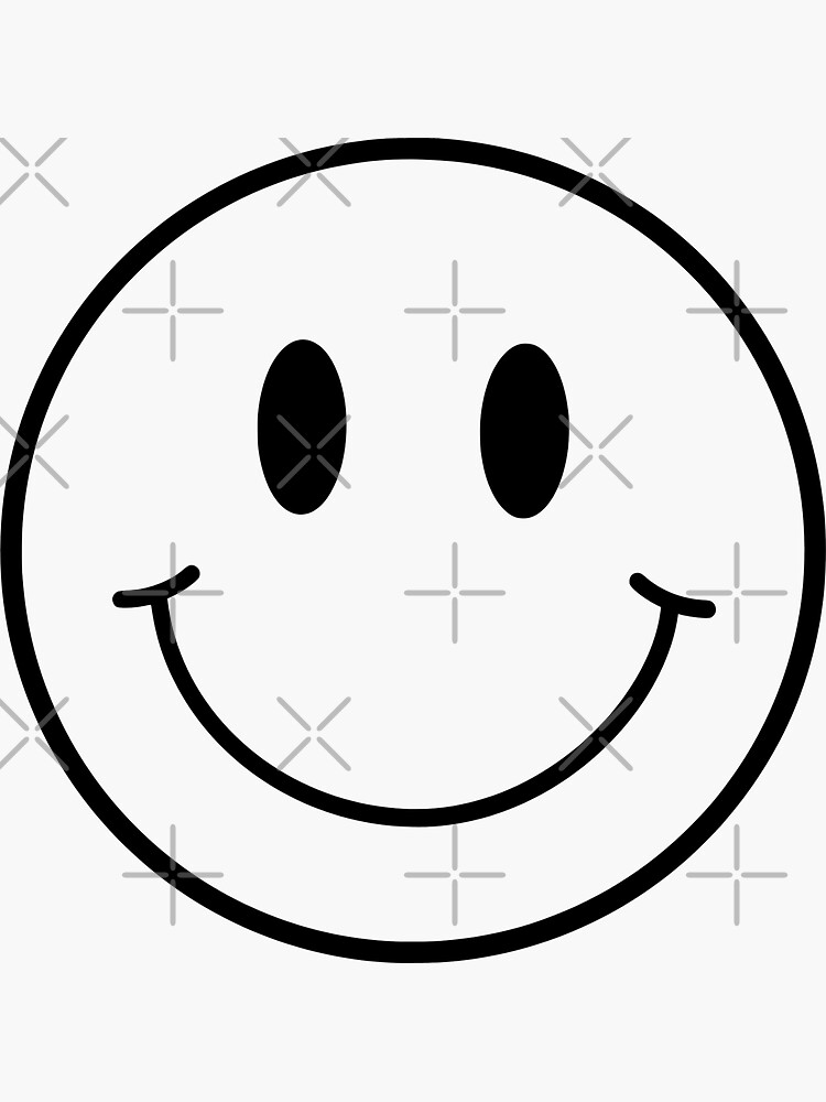 "Smile Face" Sticker for Sale by Mrs. Tara | Redbubble