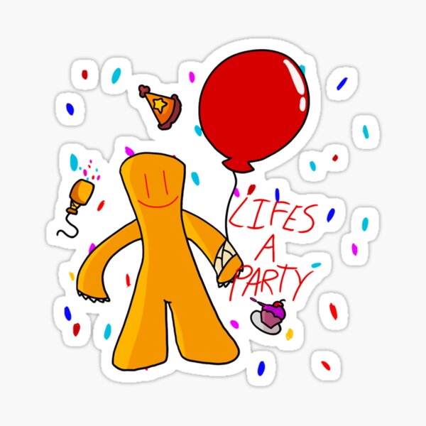 "Life's A Party! Designed by Clicky the Cat" Sticker for Sale by ...