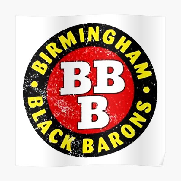 "Birmingham Black Barons" Poster for Sale by boganx30 | Redbubble
