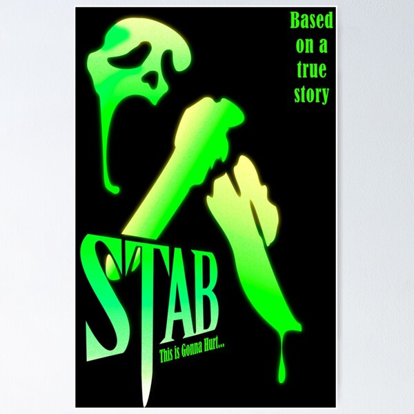 "Stab (from the Scream movie)" Poster for Sale by LadarrionAngelo ...