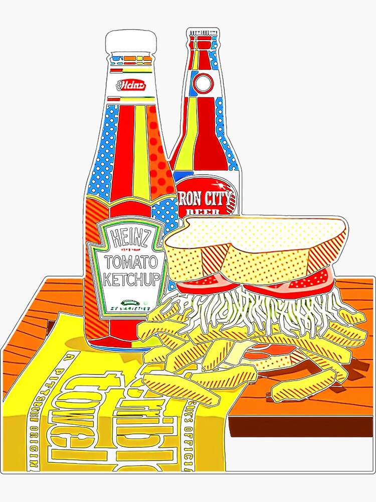 "HEINZ KETCHUP" Sticker for Sale by SylvestBednar | Redbubble