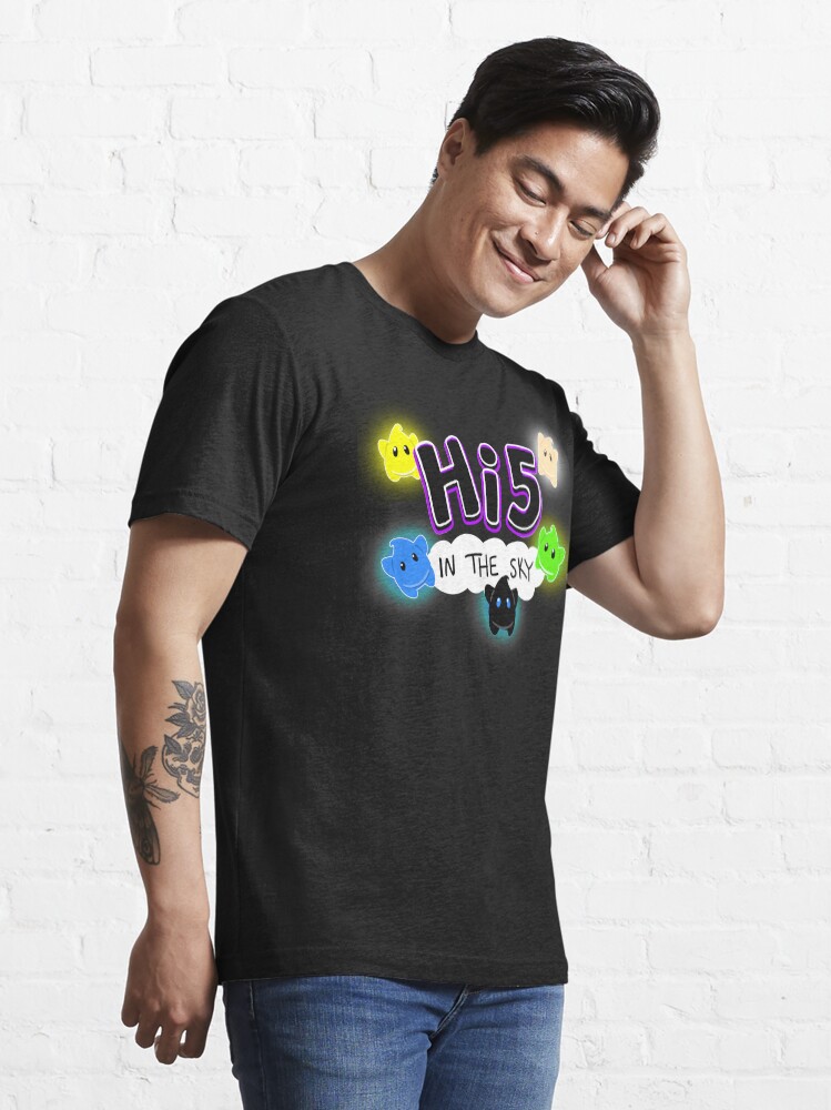 "Hi5 In The Sky" T-shirt for Sale by Autophobicat | Redbubble | luma t ...