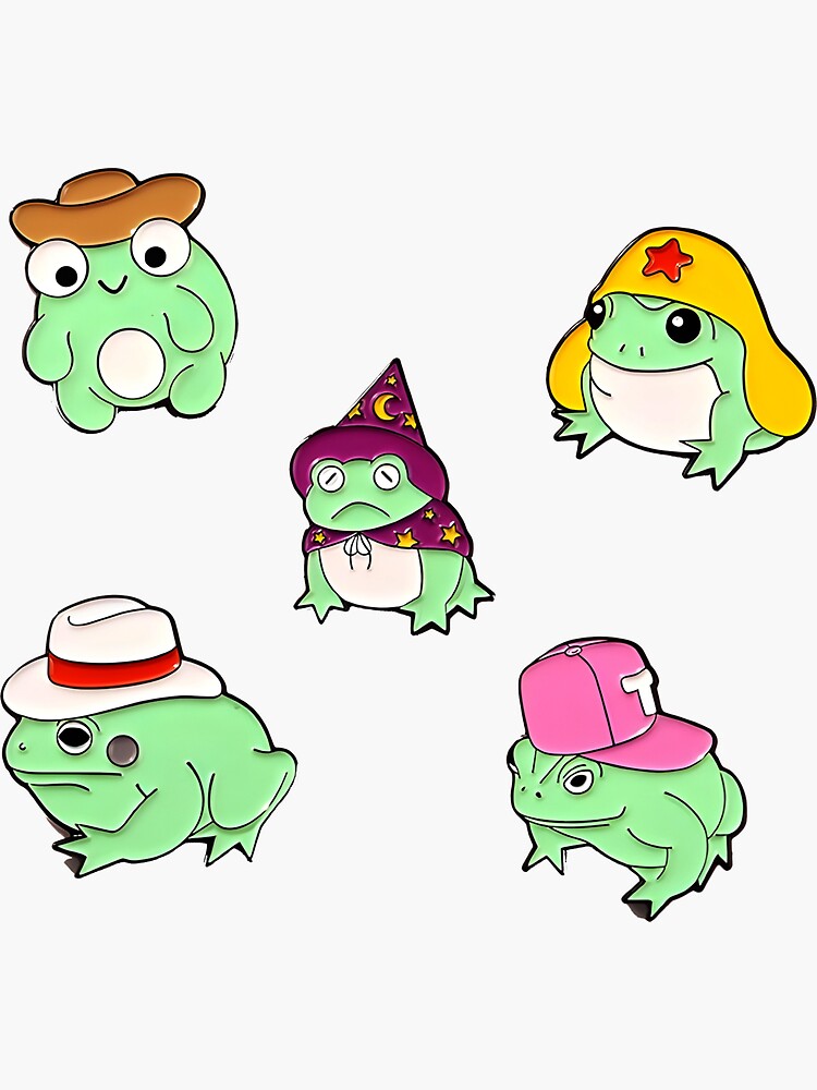 "Frog with cowboy meme cute" Sticker for Sale by MarliesLorenz | Redbubble