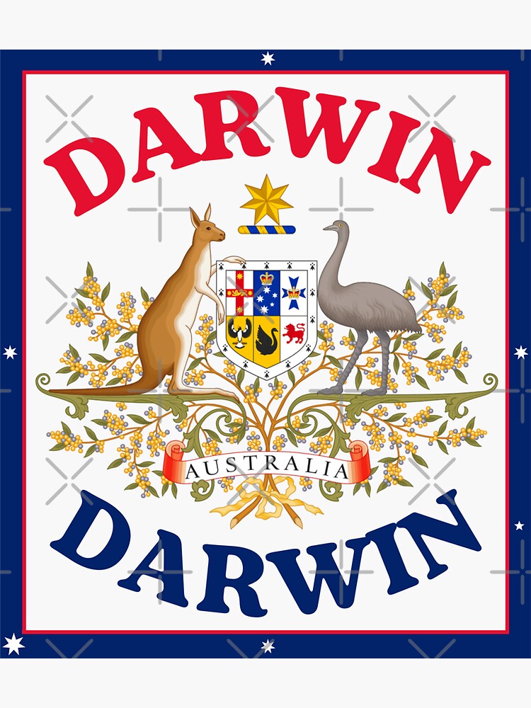 "City of Darwin" Sticker for Sale by FedSherDesign | Redbubble
