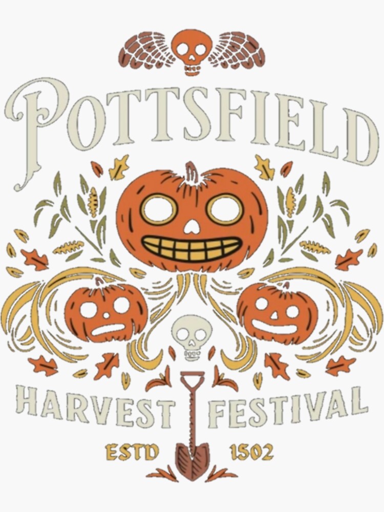 "pottsfield harvest festival Don your vegetables " Sticker for Sale by ...