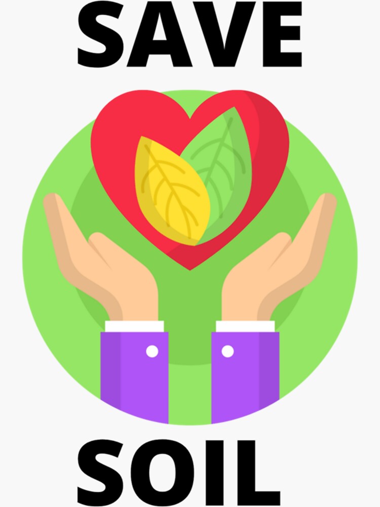 "Save Soil " Sticker for Sale by PaintyeeDesigns | Redbubble