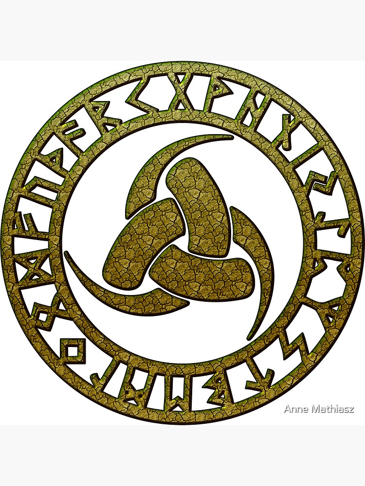 "Triple Horn of Odin, Celtic knot, Elder Futhark Runes, Norse Mythology ...