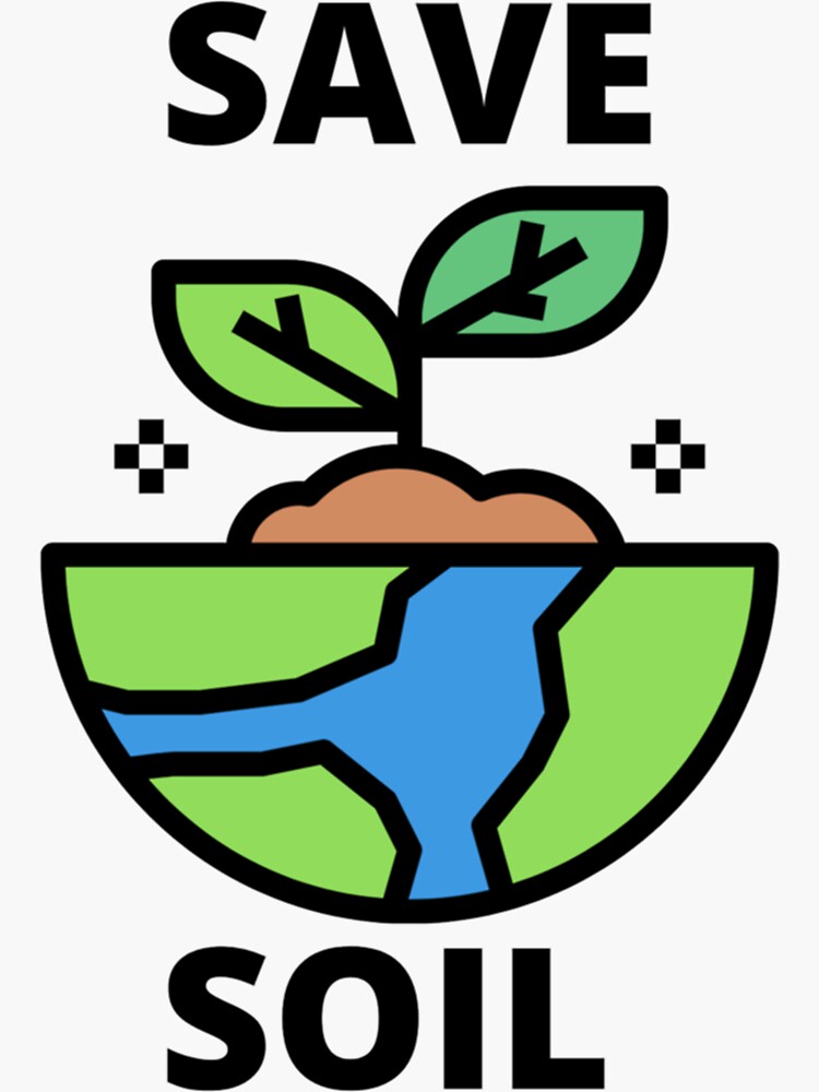 "Save Soil " Sticker for Sale by PaintyeeDesigns | Redbubble