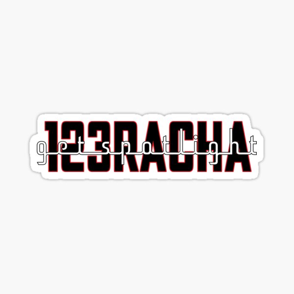 "1 2 3 RACHA get spotlight" Sticker for Sale by Wistful-Empire | Redbubble