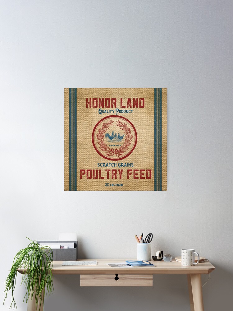 "Vintage Burlap Like Feed Sack" Poster for Sale by Marcee Duggar ...