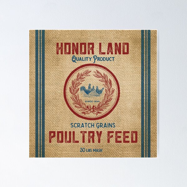 "Vintage Burlap Like Feed Sack" Poster for Sale by Marcee Duggar ...