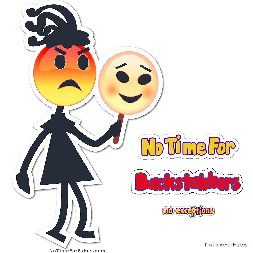 "Backstabber Girl Emoji" by NoTimeForFakes | Redbubble
