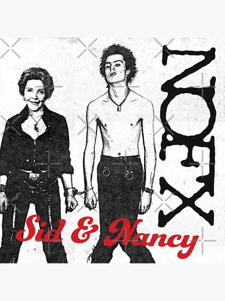 "NOFX Sid & Nancy punk rock merch" Sticker for Sale by FreshDaily ...